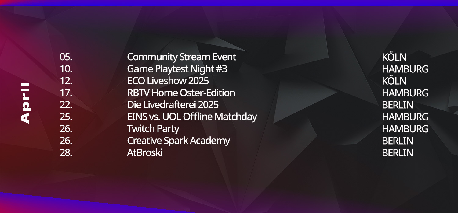 Events im XPERION - Die Gaming Location