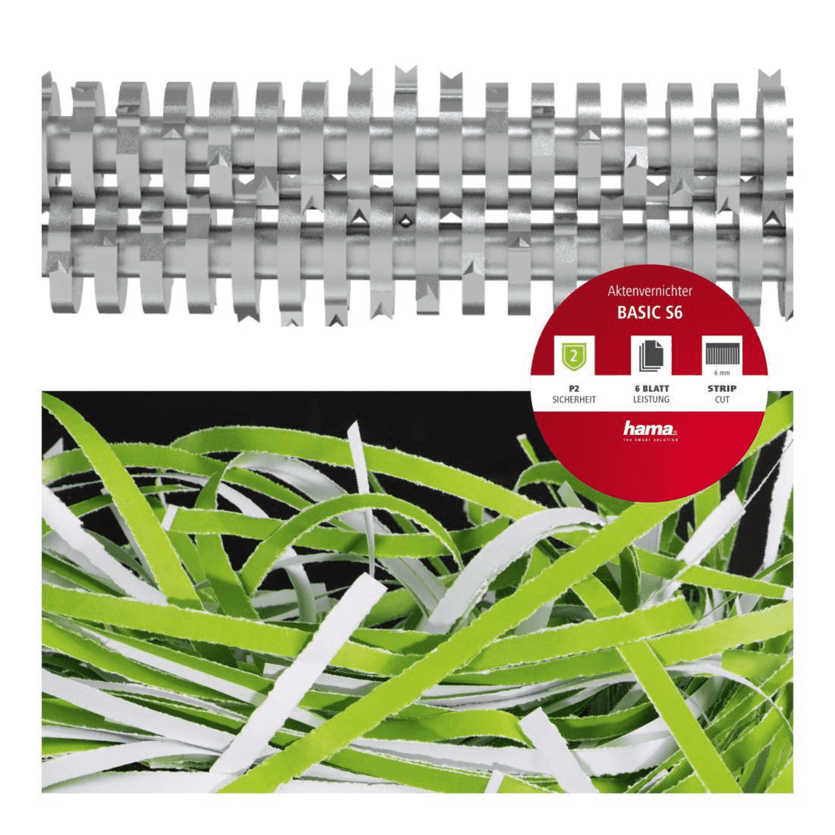 HAMA Basic S6 Aktenvernichter | MediaMarkt