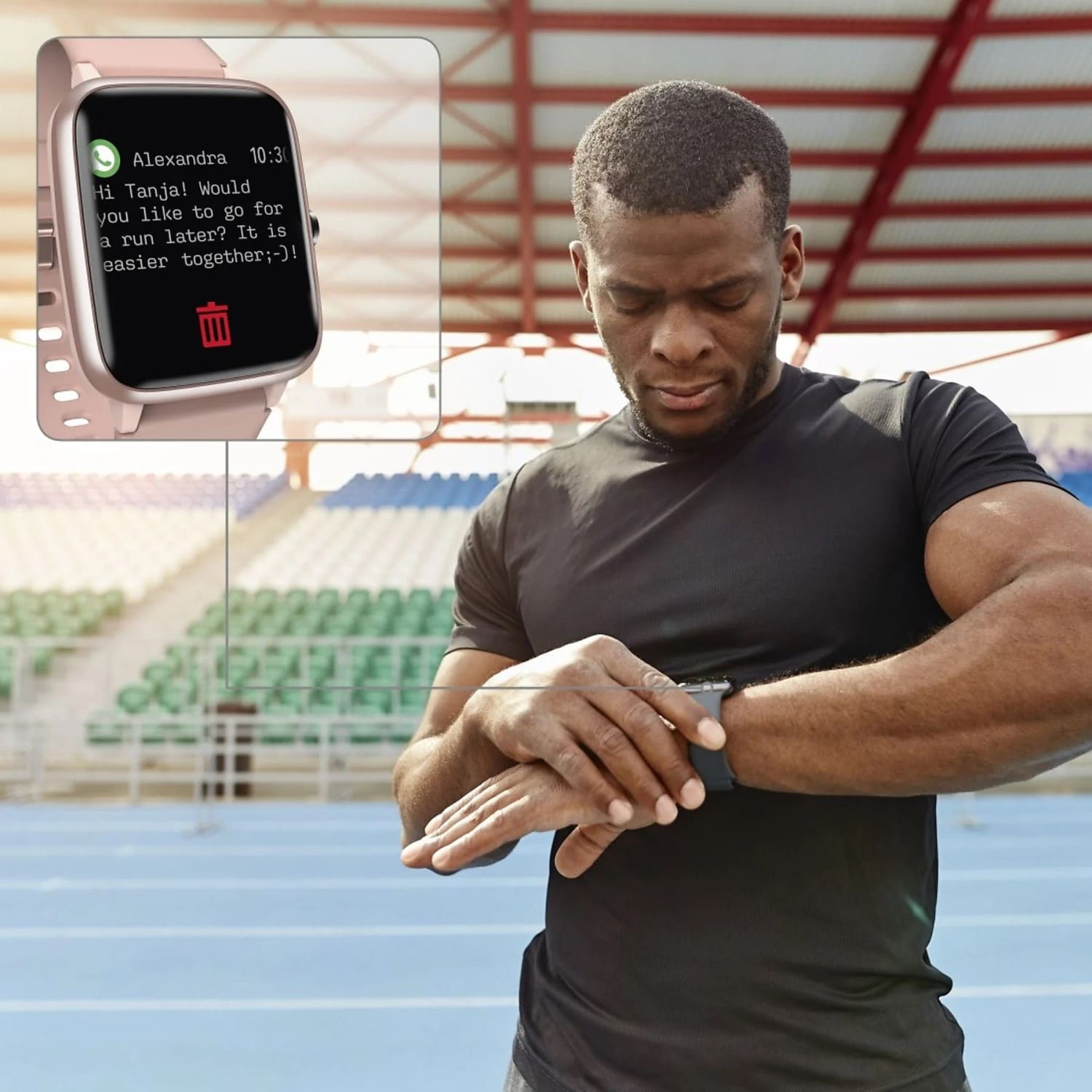 HAMA Fit Watch 5910 Smartwatch Rosegold bei MediaMarkt