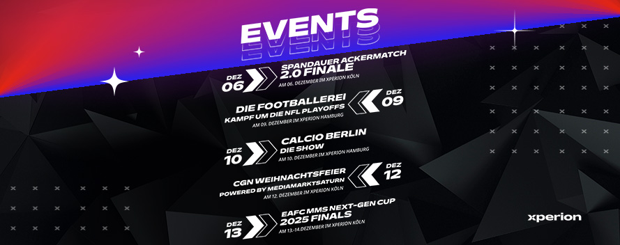 Events im XPERION - Die Gaming Location