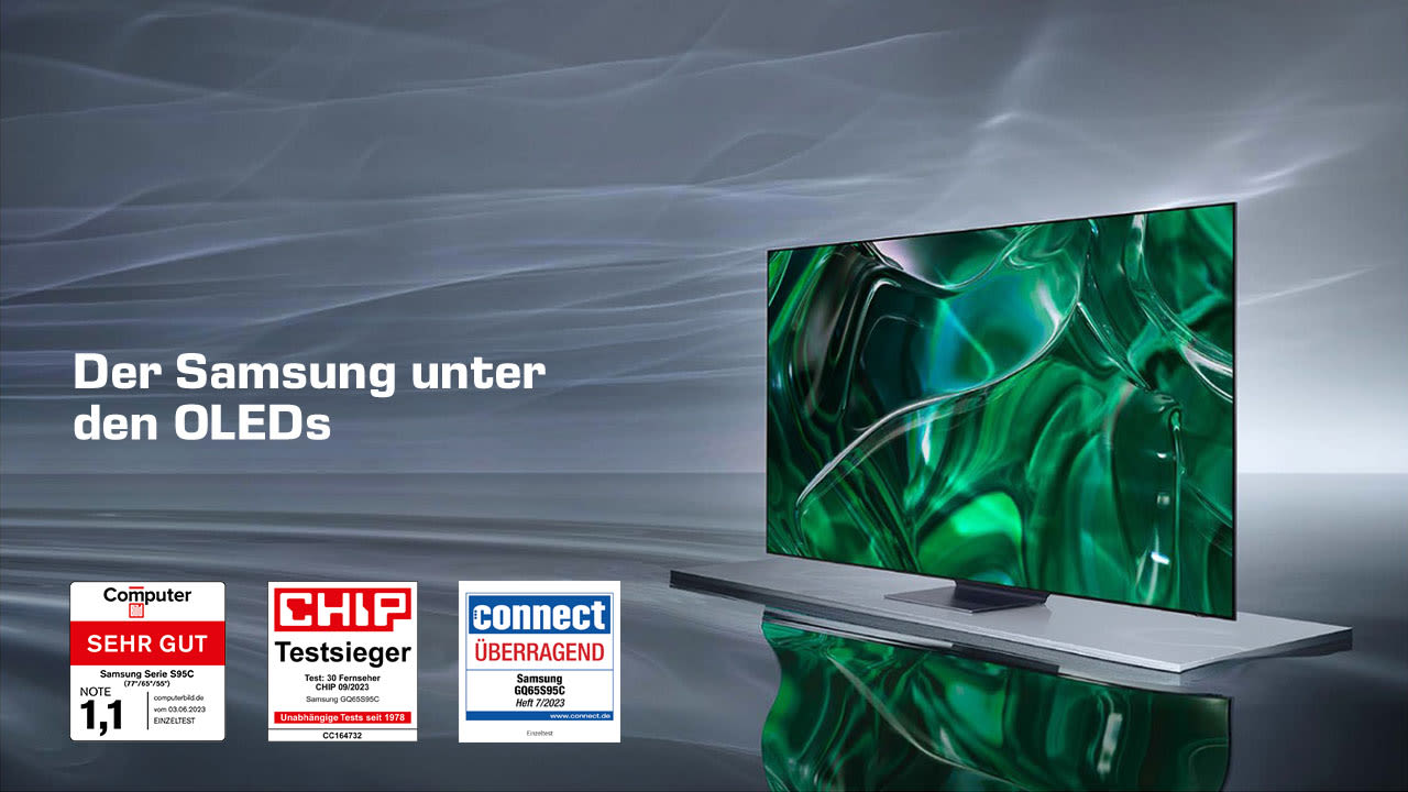 SAMSUNG GQ65S95CAT OLED TV (Flat, 65 Zoll / 163 cm, OLED 4K, SMART TV ...