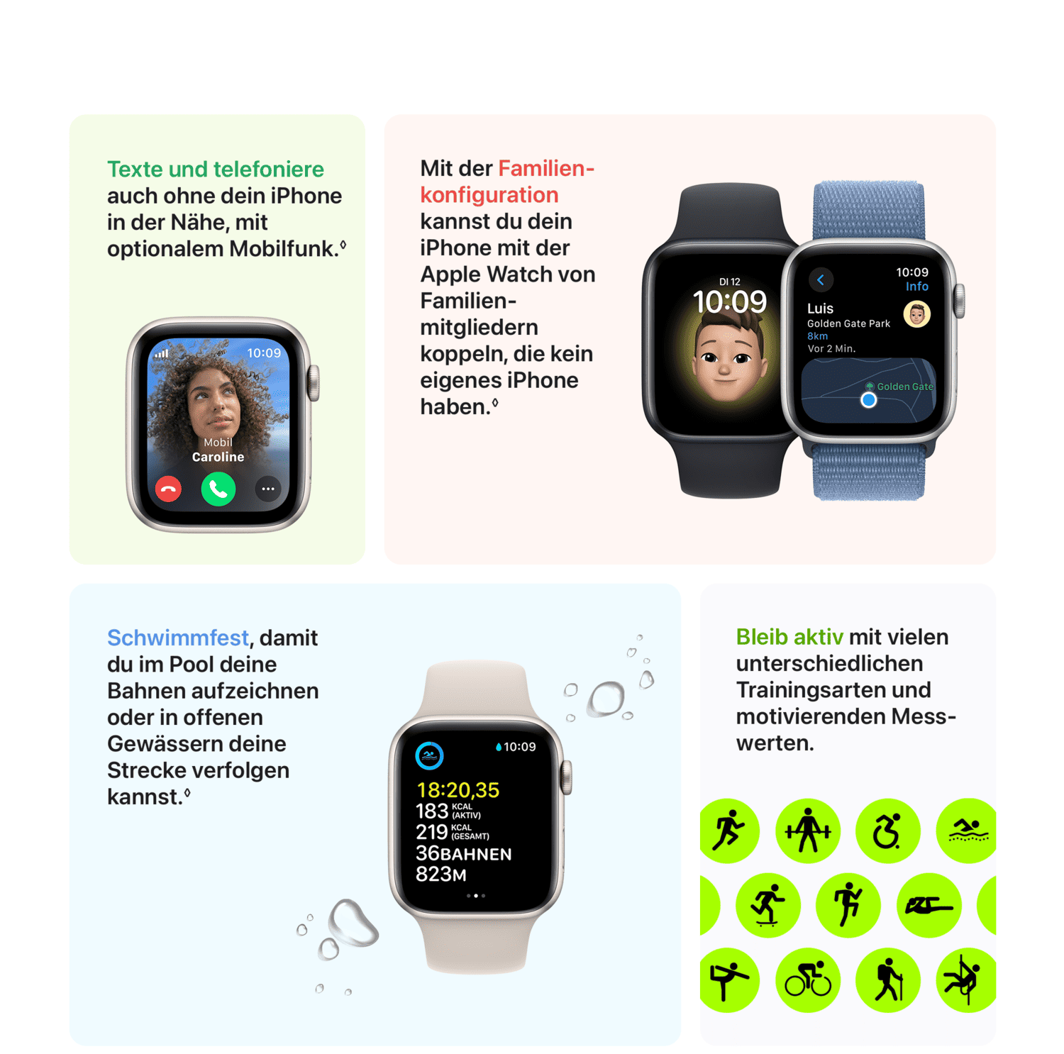 APPLE Watch SE (2023) GPS+Cellular 40 mm Smartwatch Aluminium ...