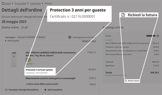 Attivazione Protection Mediaworld