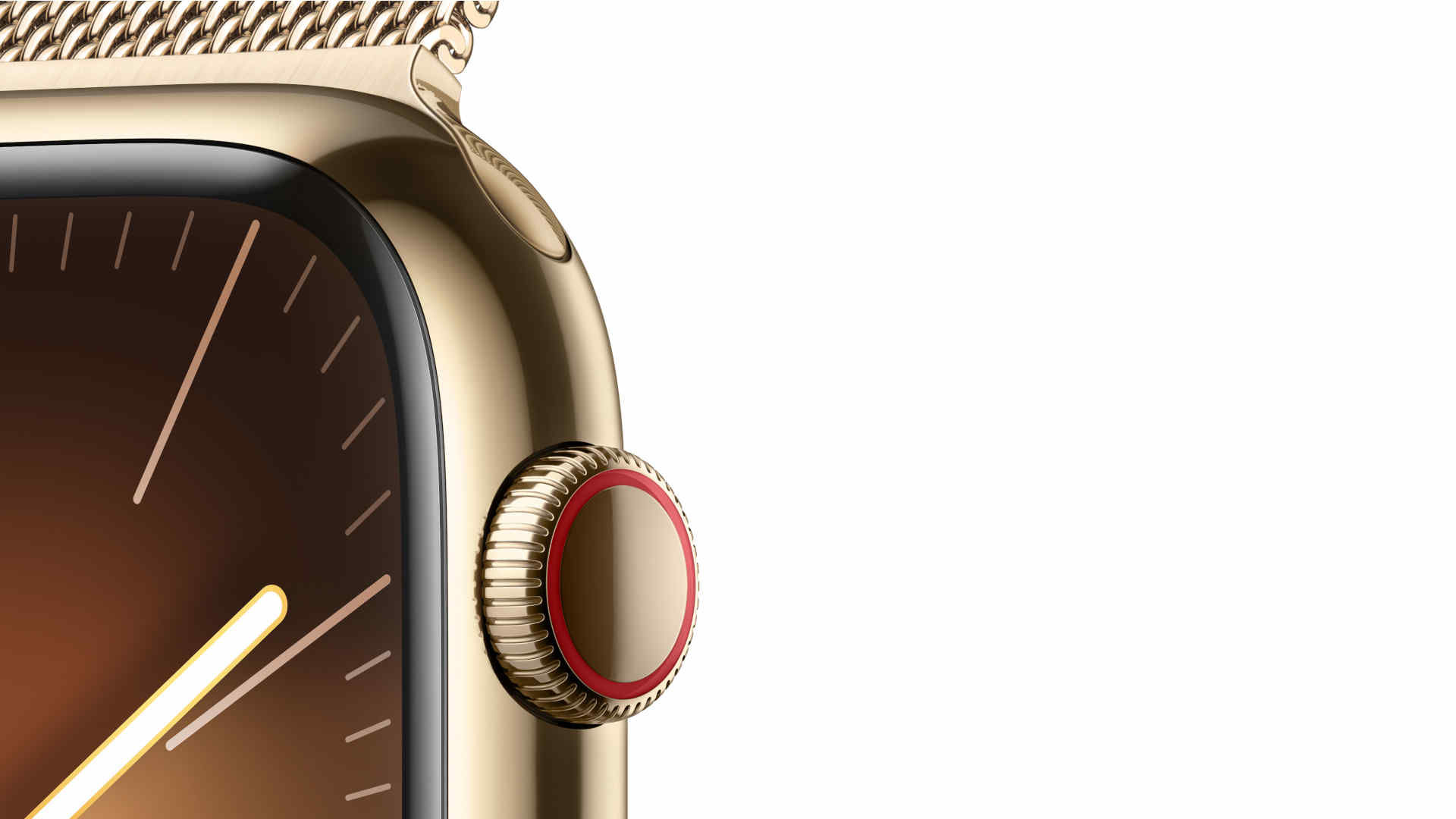 APPLE Watch Series 9 Cellular 45 mm Goud Roestvrijstalen Case/Goud ...