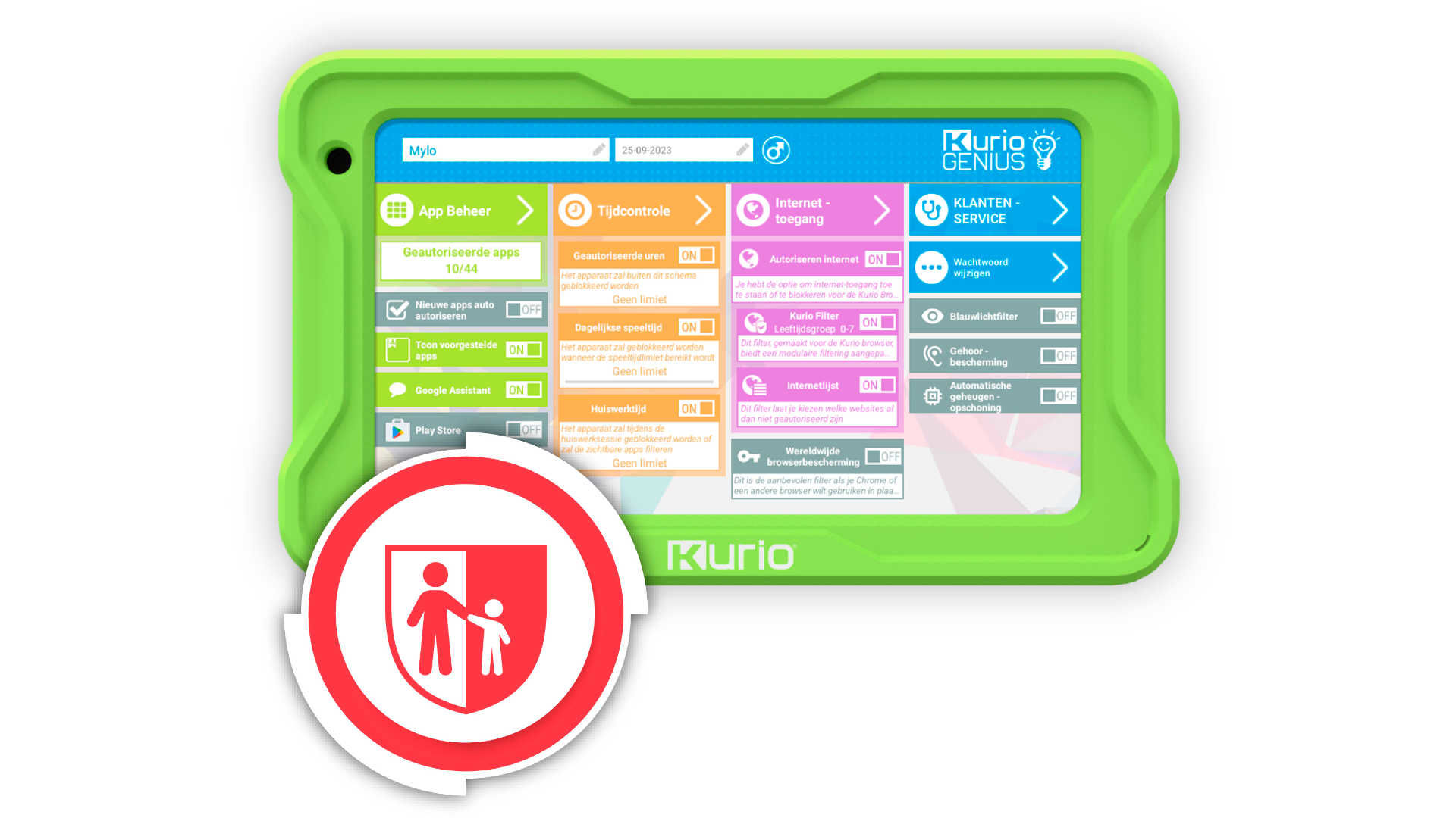 KURIO Tab Lite | 7 inch - 32 GB - Groen - Kindertablet kopen? | MediaMarkt