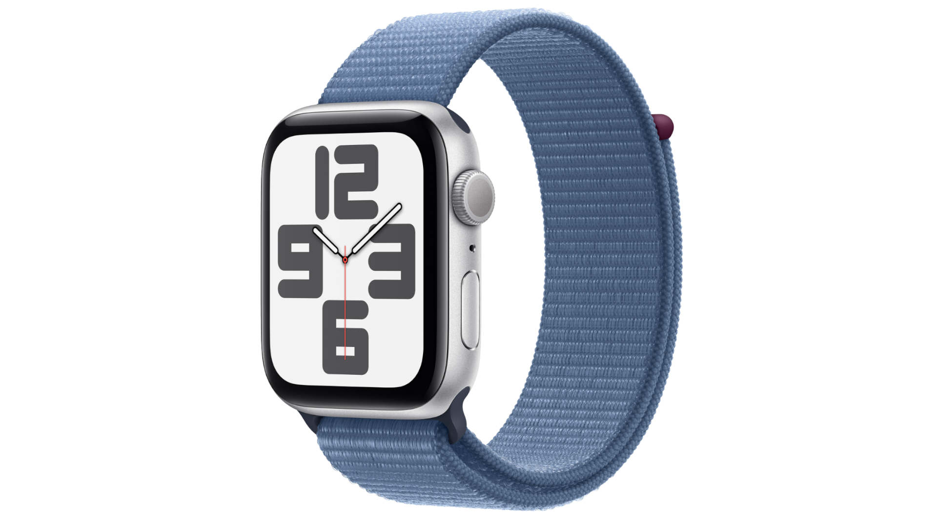 APPLE Watch SE GPS 44 mm Zilver Aluminium Case/Winterblauw Sport Loop ...