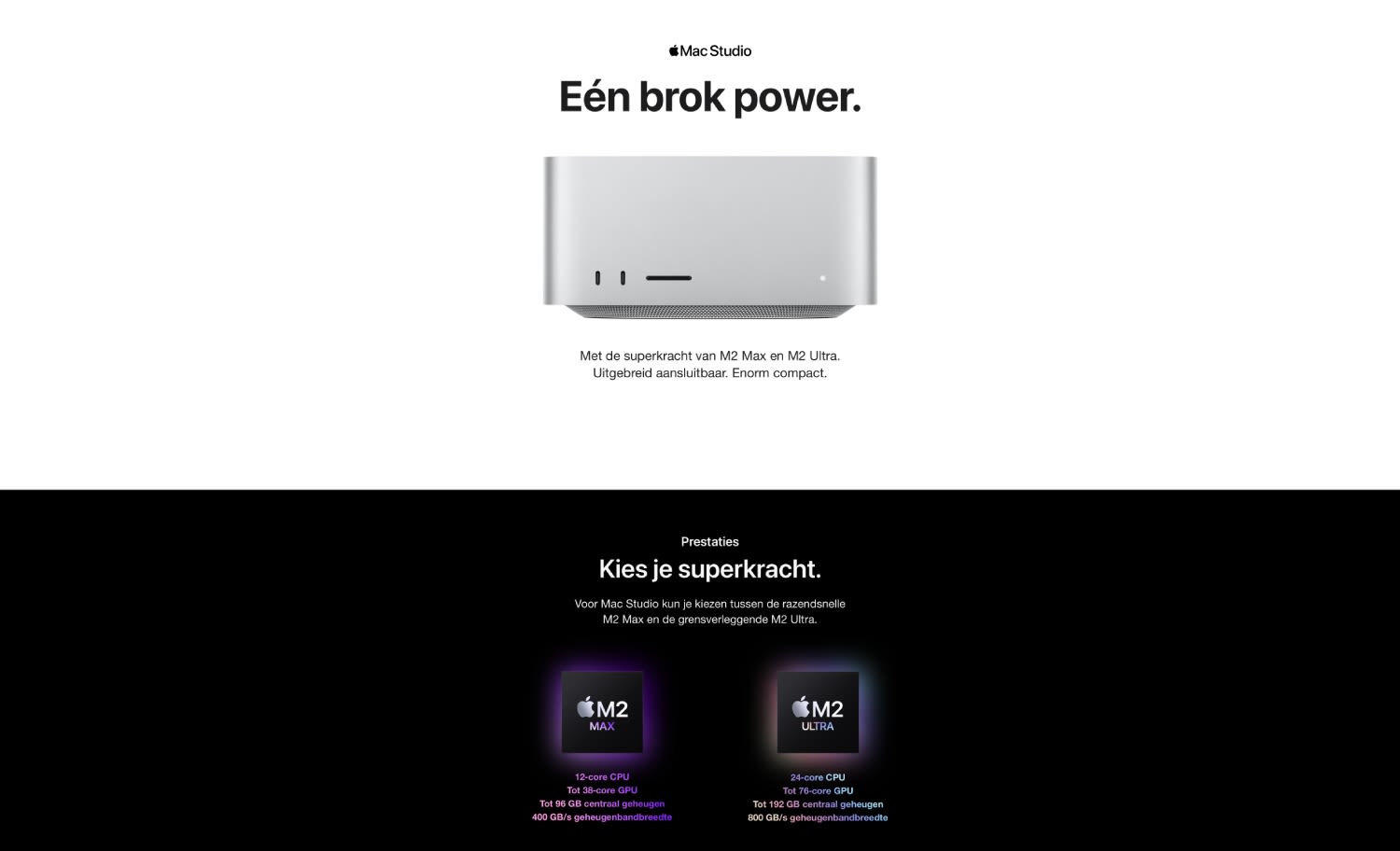 APPLE Mac Studio Zilver | Apple M2 Max - 32 GB - 512 GB kopen? | MediaMarkt