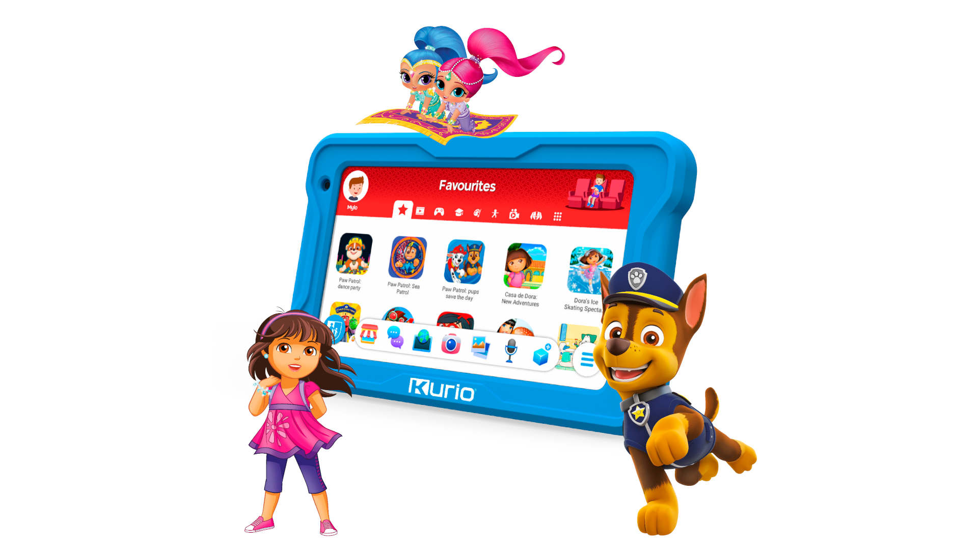 KURIO Tab Premium Nickelodeon | 7 inch - 32 GB - Blauw - Kindertablet ...