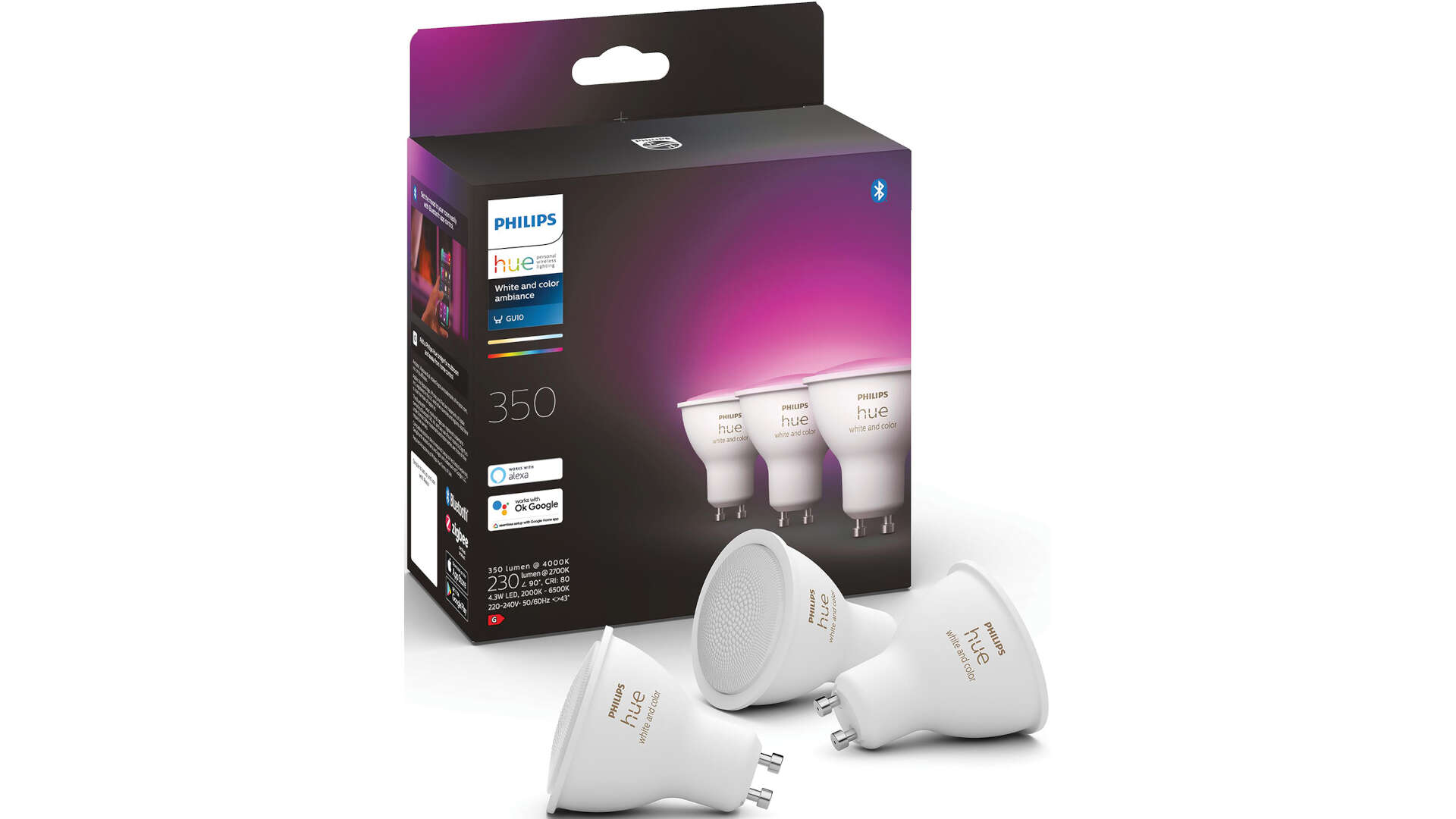 PHILIPS HUE Spot GU10 WACA 3-pack kopen? | MediaMarkt