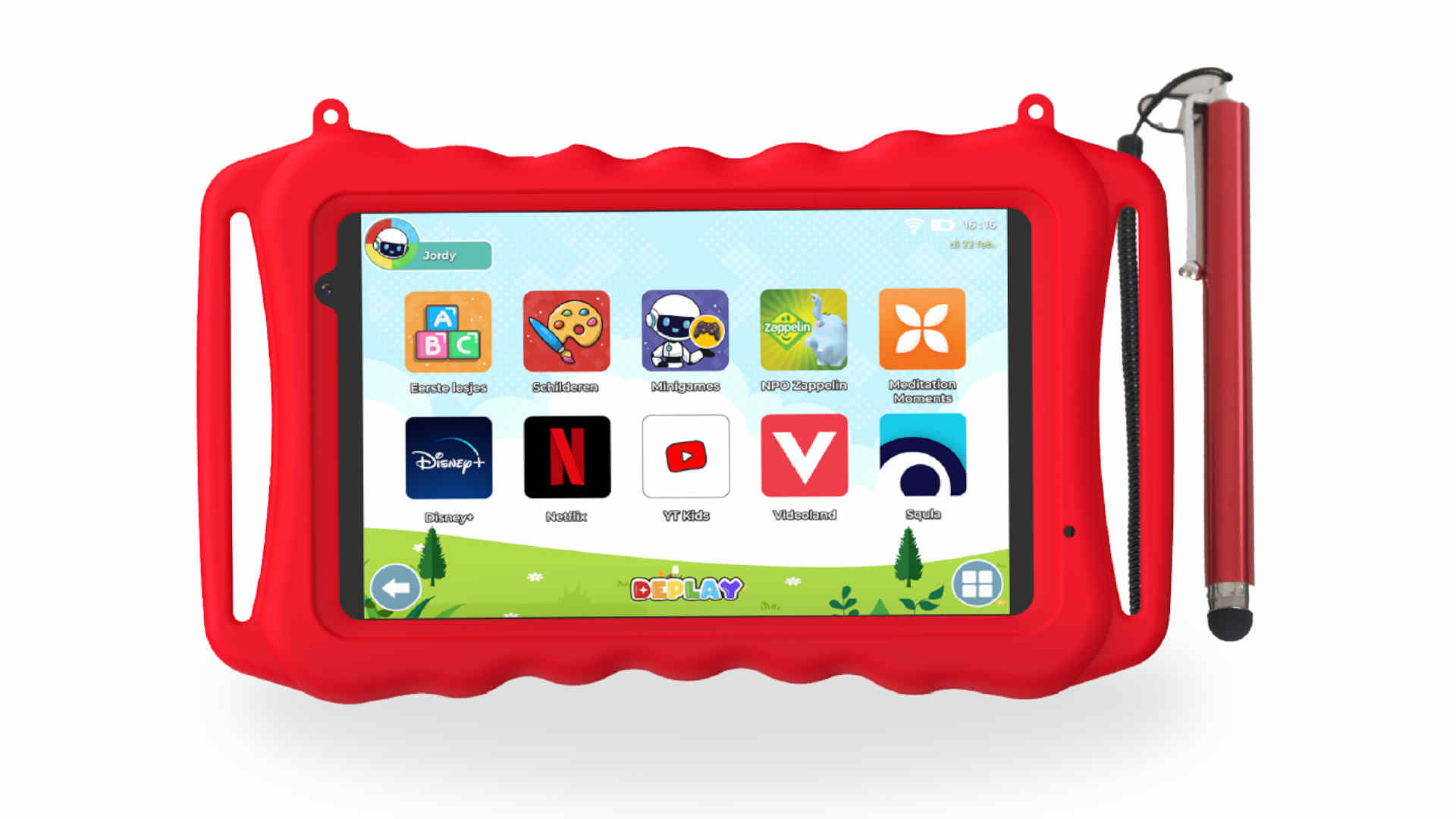 DEPLAY Kids Tablet SMART | 8 inch - 64 GB - Rood - Wifi kopen? | MediaMarkt
