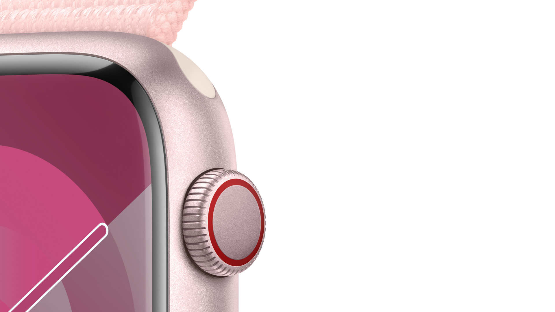 APPLE Watch Series 9 Cellular 45 mm Roze Aluminium Case/Lichtroze Sport ...