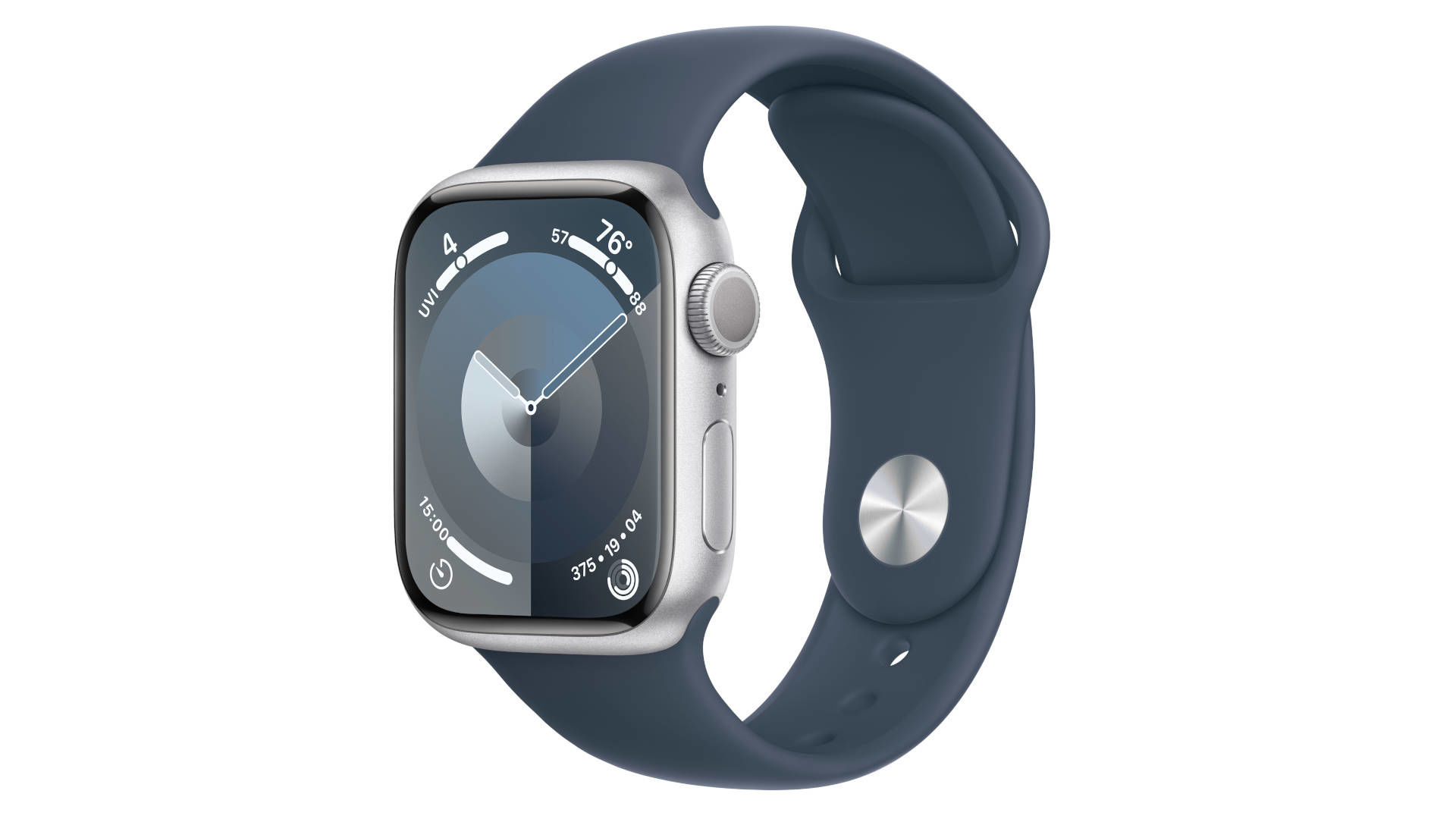 APPLE Watch Series 9 GPS 41 mm Zilver Aluminium Case/Stormblauw Sport ...