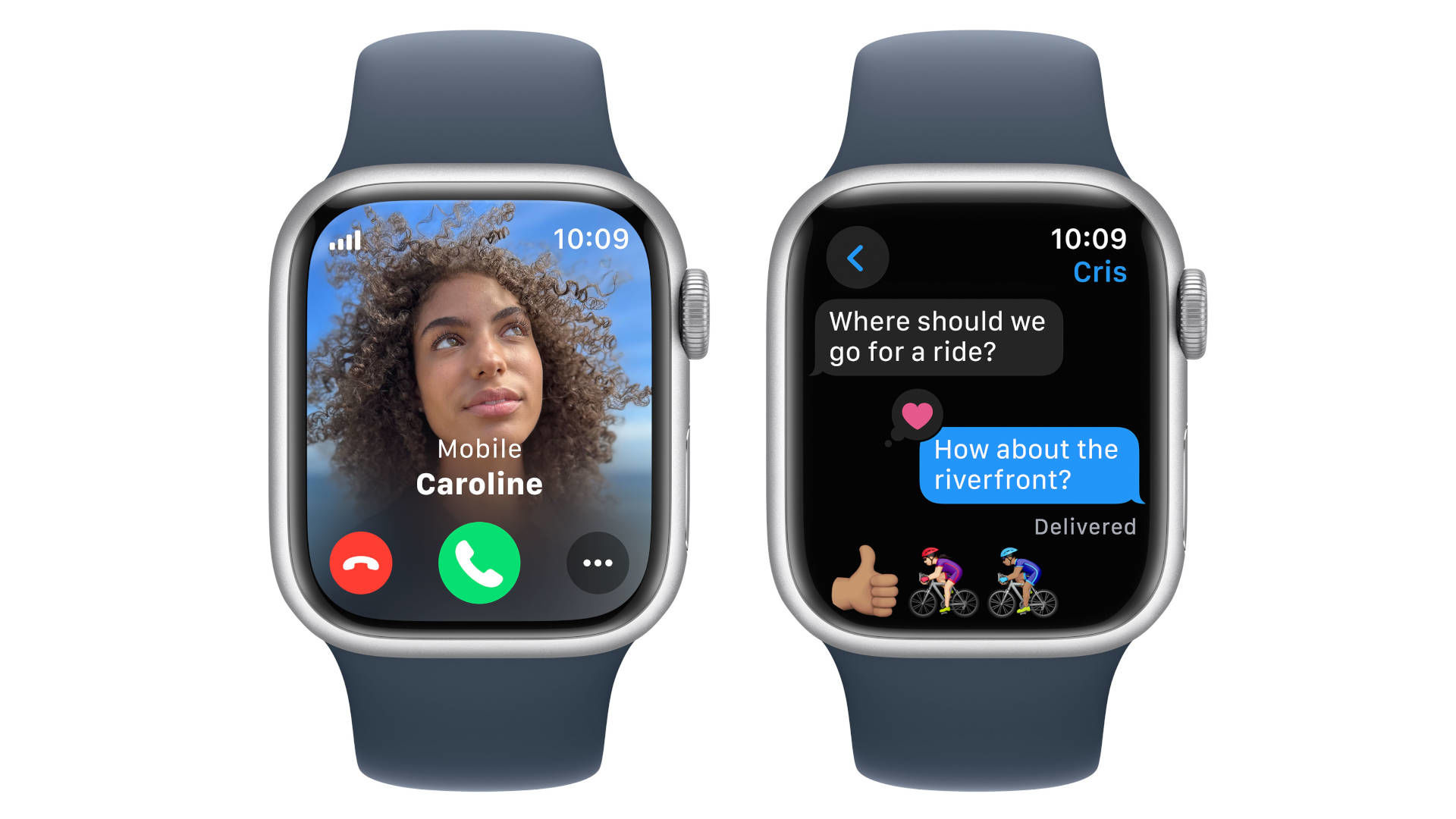 APPLE Watch Series 9 Cellular 41 mm Zilver Aluminium Case/Stormblauw ...