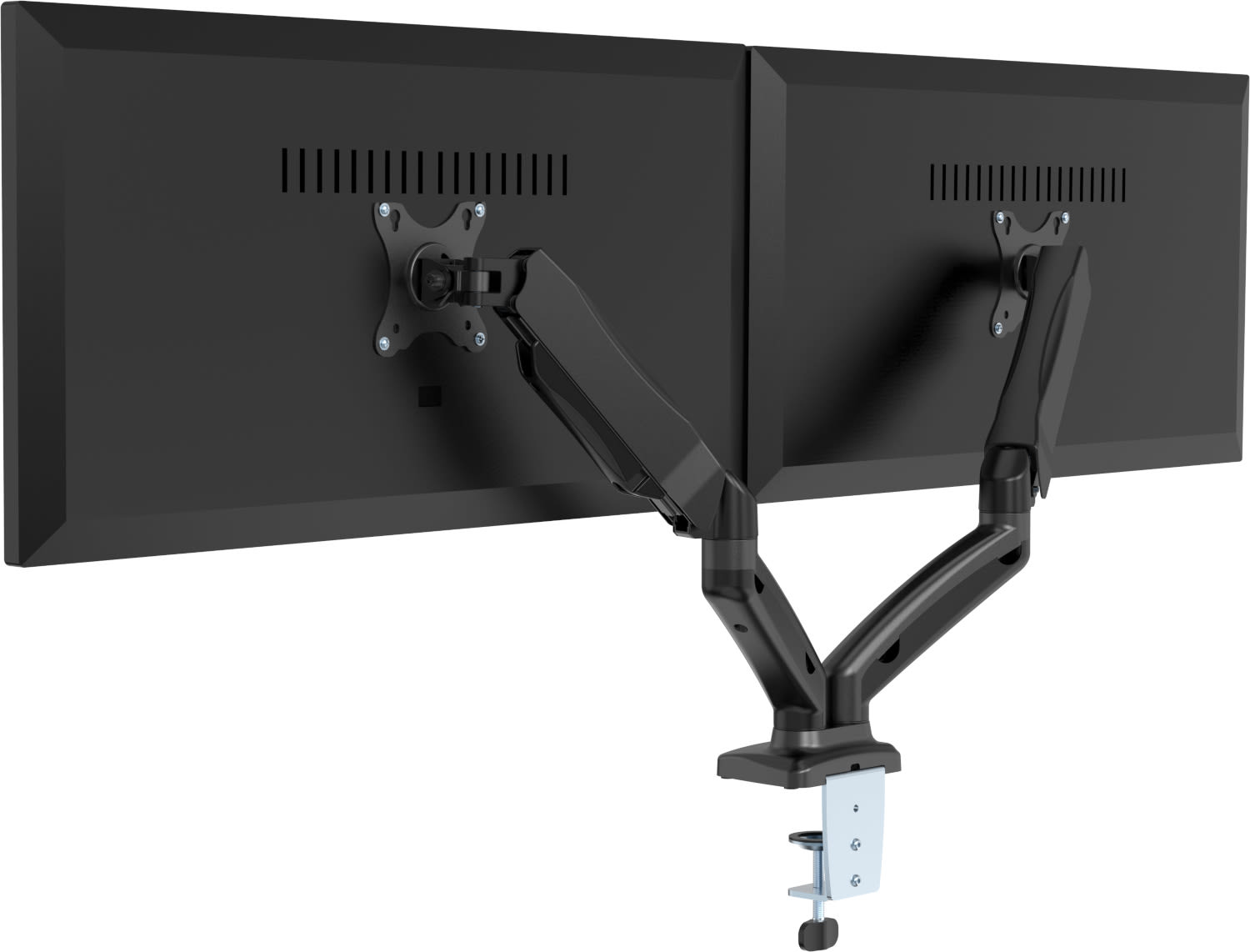 ISY IMA-2100 Dual Monitorarm mit Gasdruckfeder, 13-32 Zoll, max. 9 kg ...
