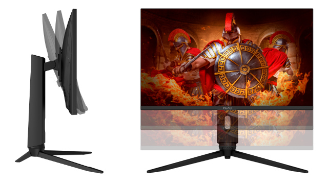 PEAQ Gaming Monitor PMO G241, 24 Zoll, FHD, 165Hz, 1ms, VA-Panel, 250cd ...