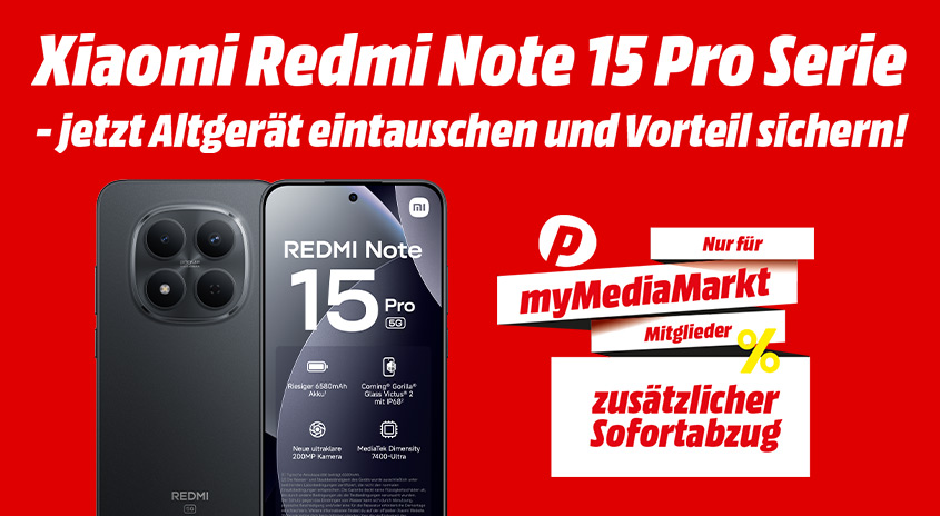 Xiaomi Redmi Note 15 Pro | Pro+: Trade-In Aktion | MediaMarkt