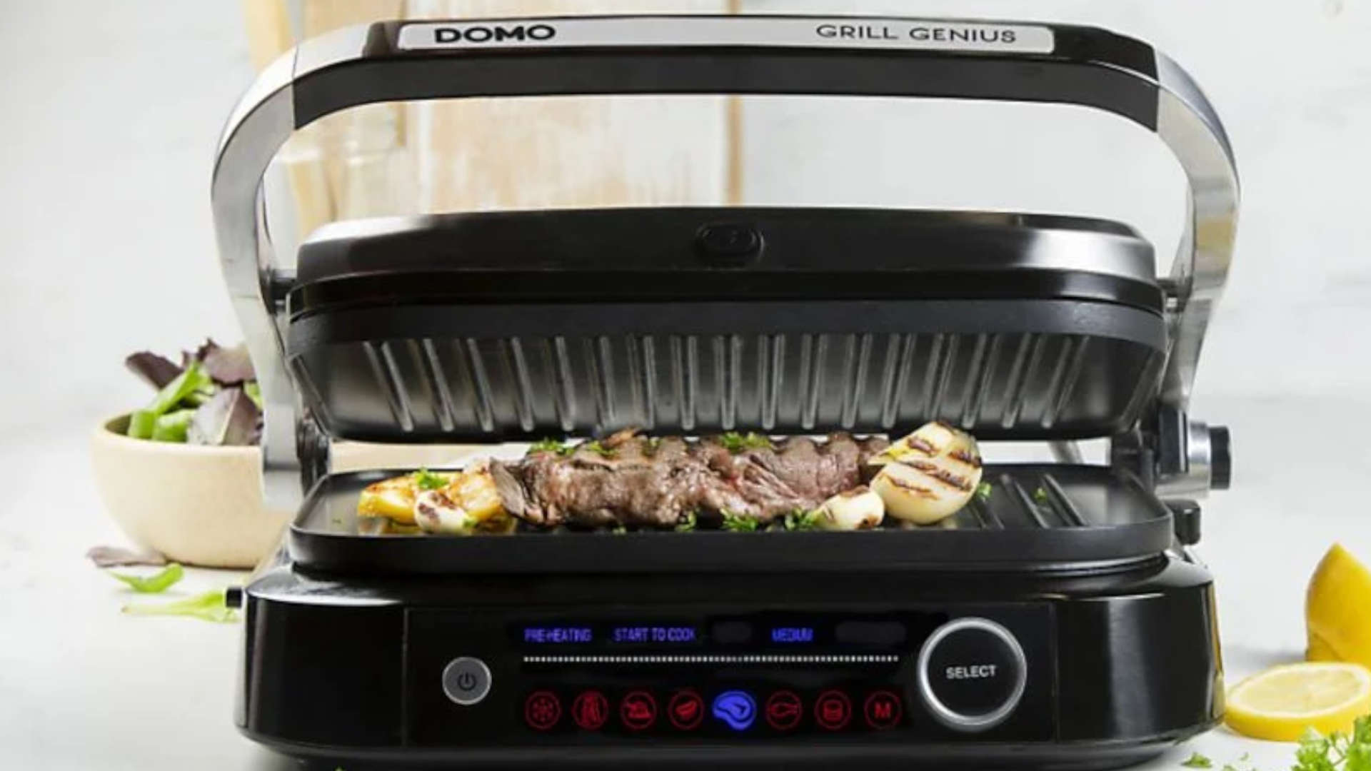DOMO Digitaal contact-grill Genius (DO9249G)