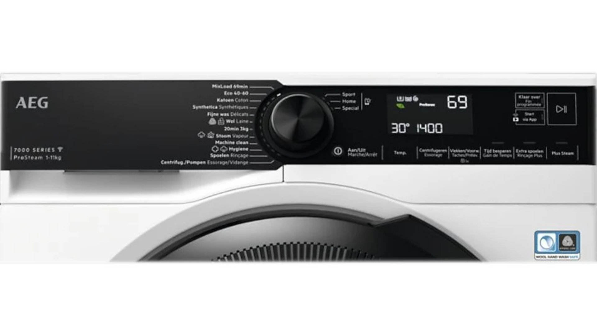 AEG Wasmachine voorlader ProSteam Serie 7000 A (LR76XXL)