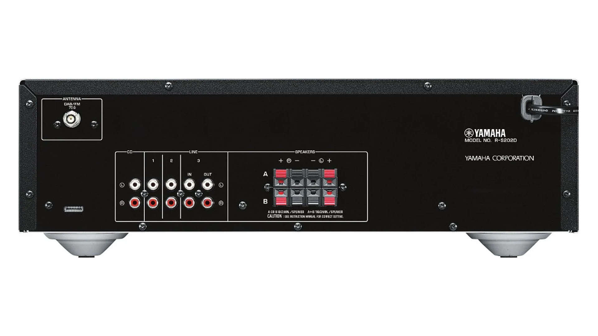 YAMAHA Amplificateur Stéréo DAB/DAB+ Bluetooth Noir (RS202DBL)
